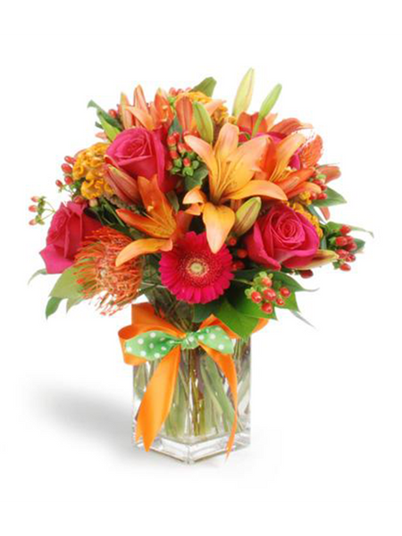 Roses Daisies and Lilies | Flower Arrangement Delivery – Somerset ...